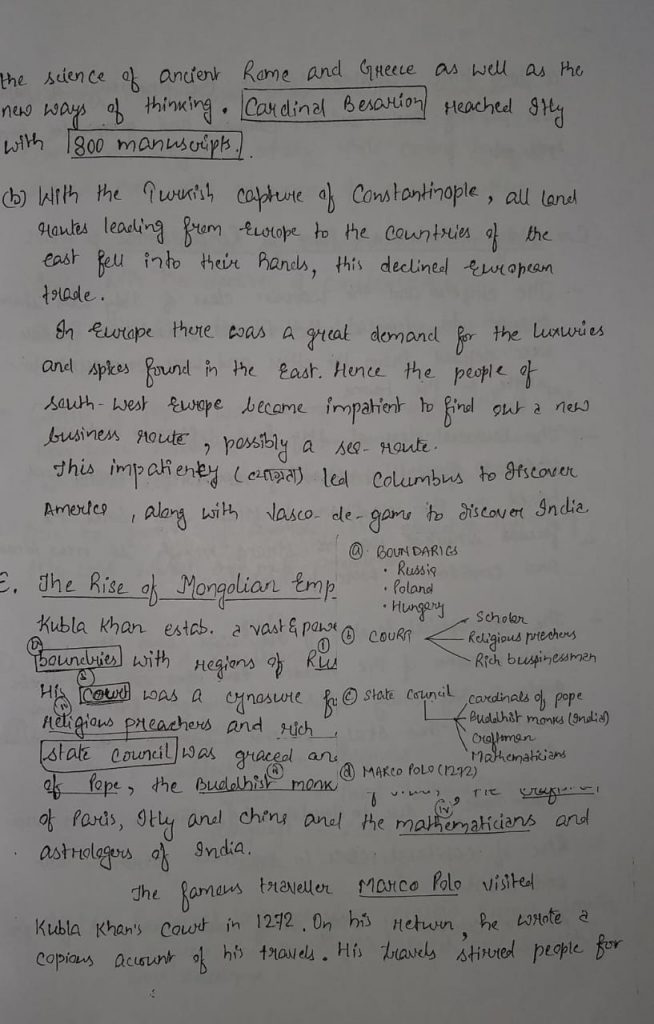 Rajasthan RAS(PCS) Mains World History Handwritten Class Notes by ...