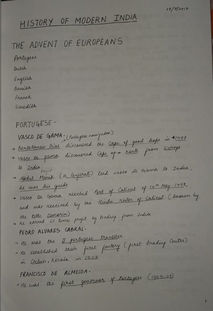 Rajasthan RAS(PCS) Mains Modern History Handwritten Class Notes by ...