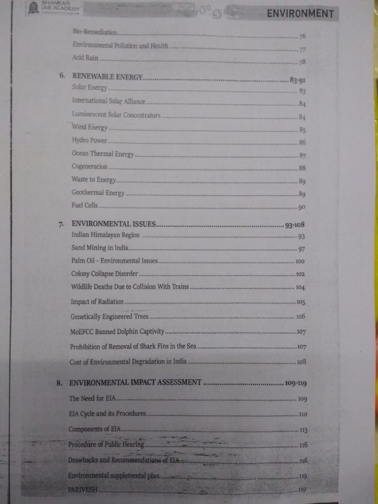 SHANKAR IAS ENVIRONMENT (7th Revised Edition)- November ,2019