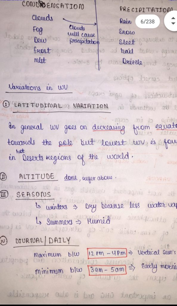Subhra Ranjan IAS World Geography(GS Paper-1) Handwritten Class Notes ...