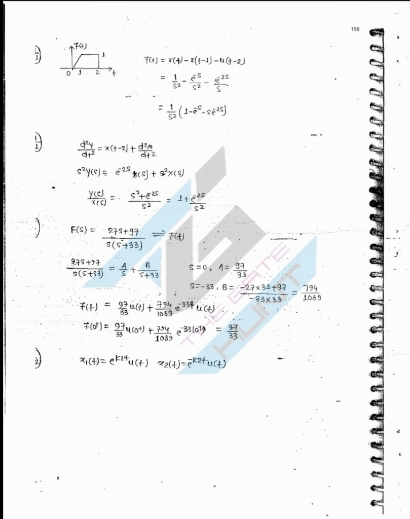 Electronics Engineering – (Signal Systems) – Handwritten Notes-( Made ...