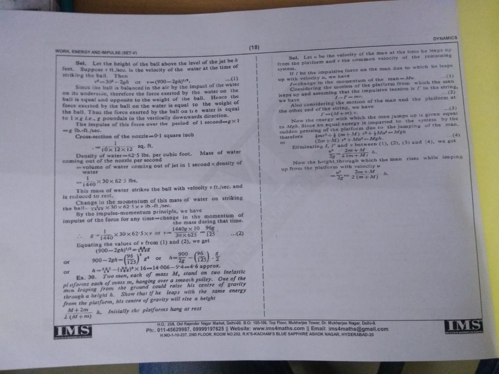IMS Mathematics Optional Class Notes- 2022