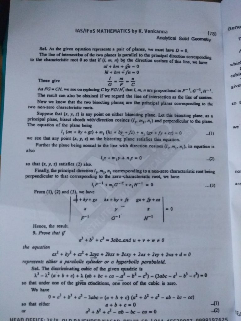 IMS Mathematics Optional Class Notes- 2022