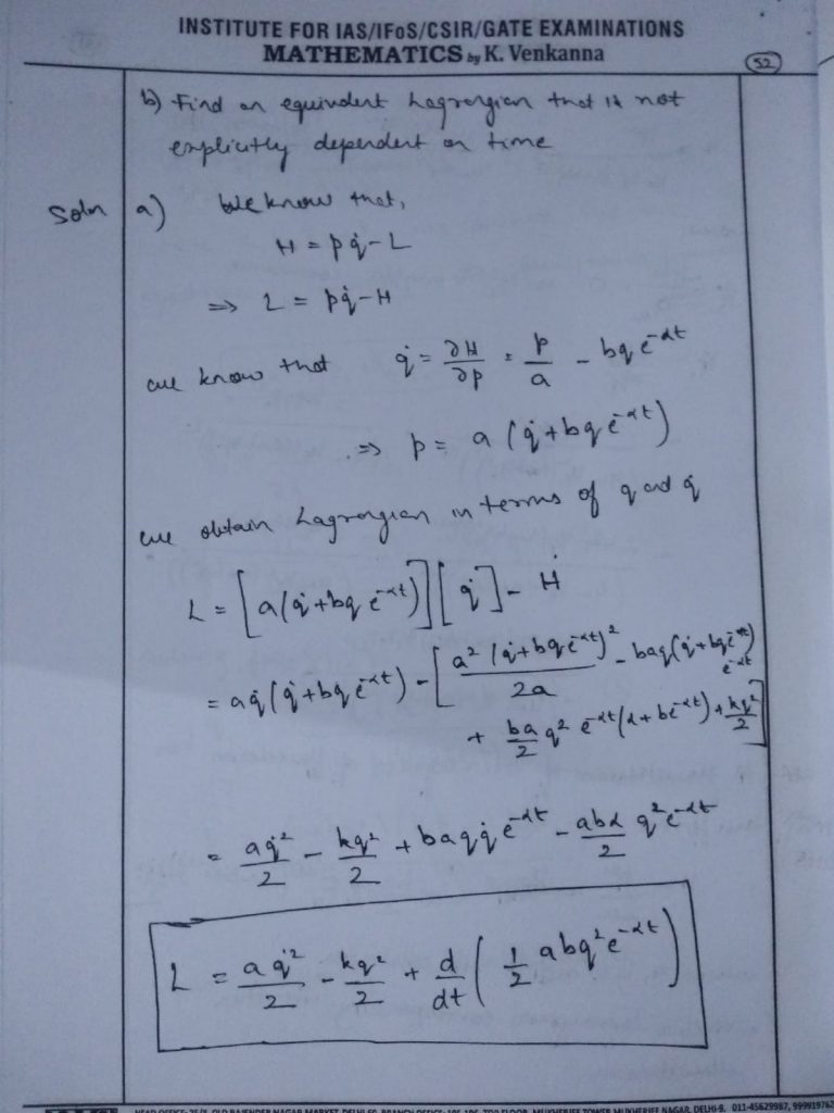 IMS Mathematics Optional Class Notes- 2022