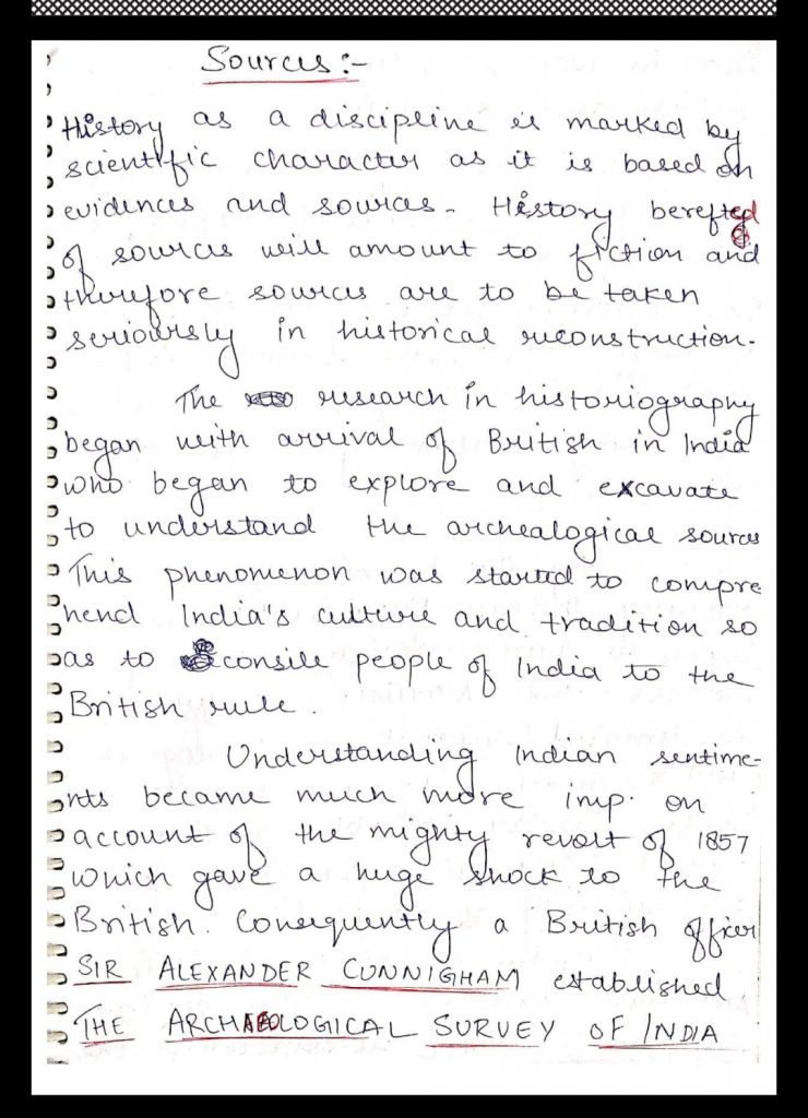 GS Score History Optional Handwritten Class Notes(Including Map ...