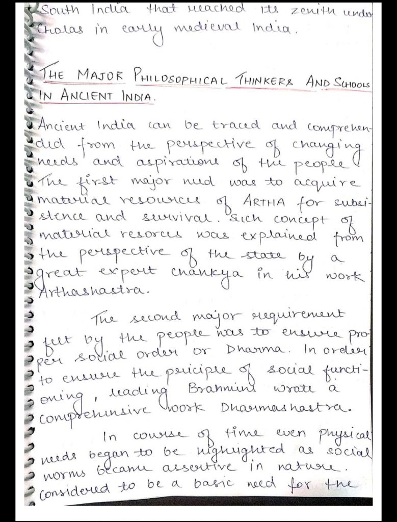 GS Score History Optional Handwritten Class Notes(Including Map ...