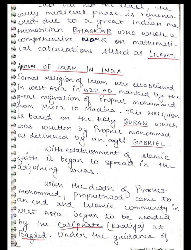 GS Score History Optional Handwritten Class Notes(Including Map ...