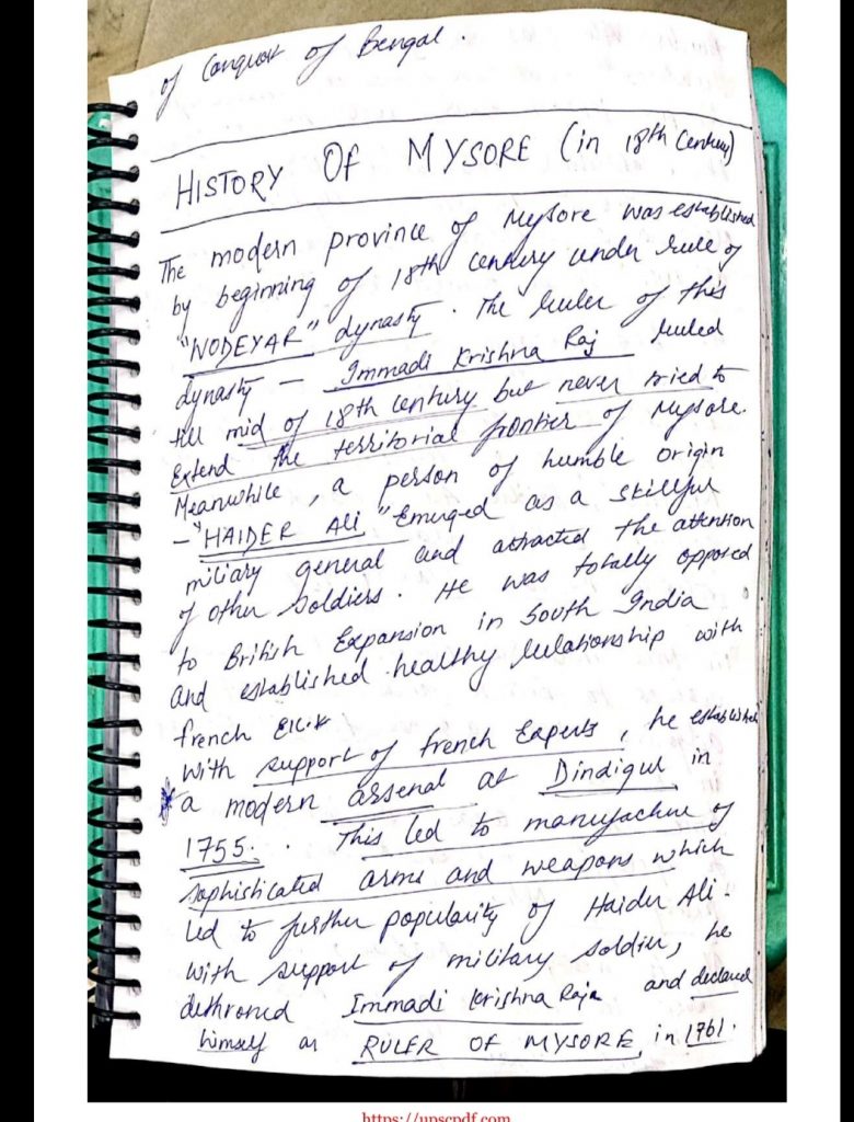 GS Score History Optional Handwritten Class Notes(Including Map ...
