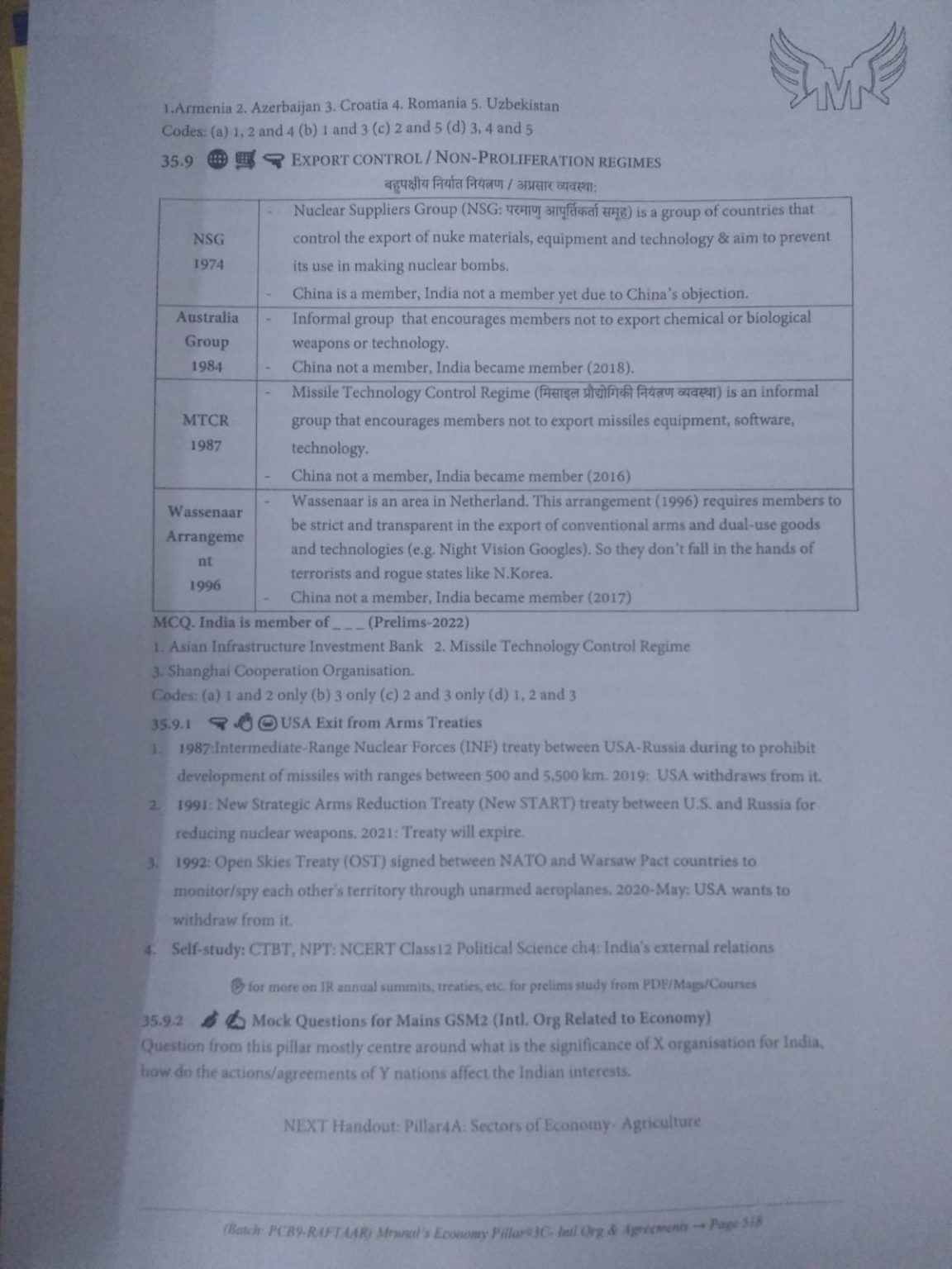 Mrunal’s Economy Notes (Batch-PCB 9)- 2023-2024