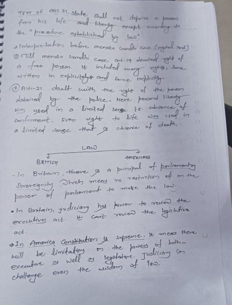 Shubhra Ranjan IAS GS(Polity) Handwritten Class Notes- 2023