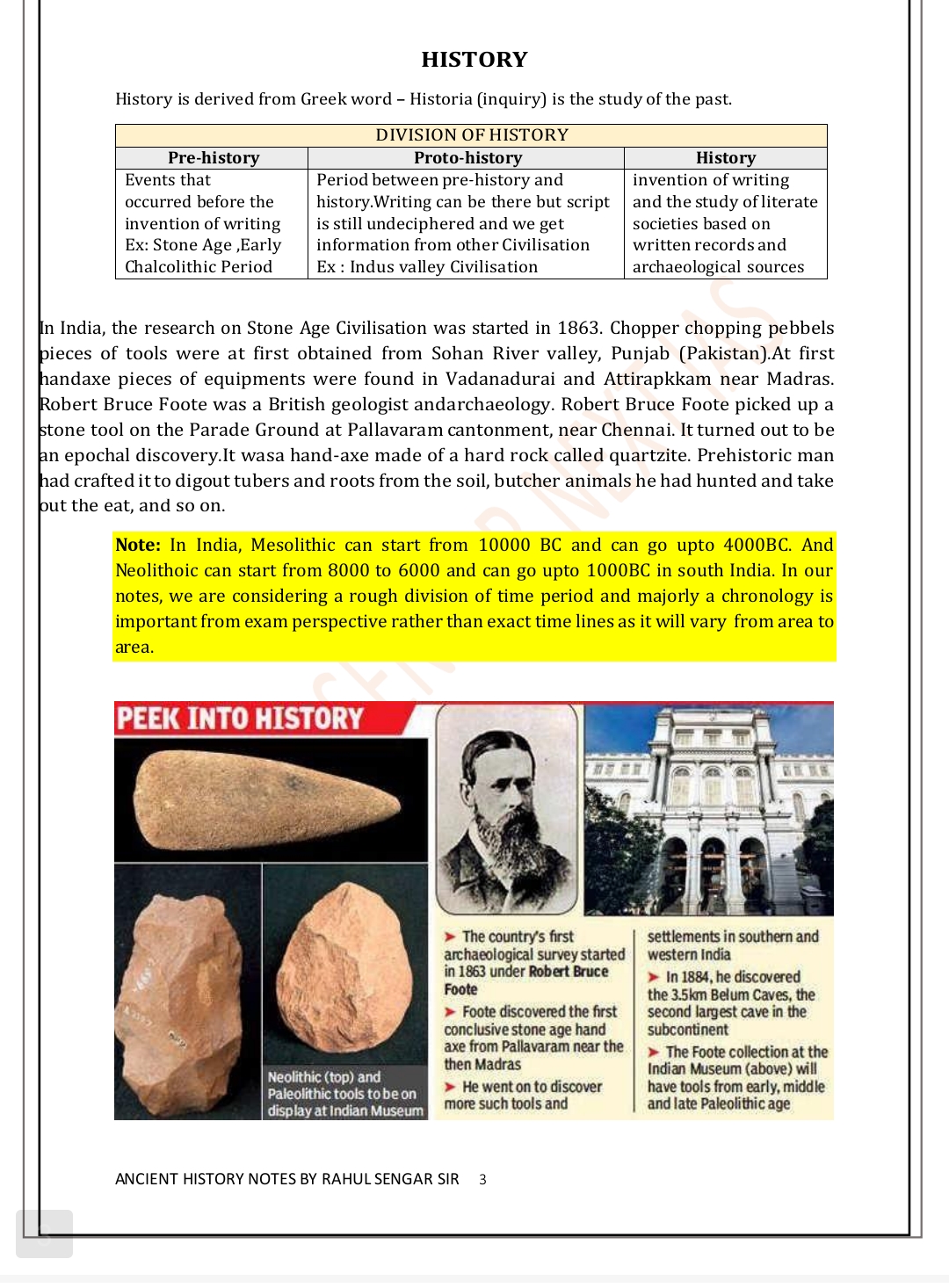 Next IAS Ancient History Short Notes Updated(2024-25) by Rahul Sengar