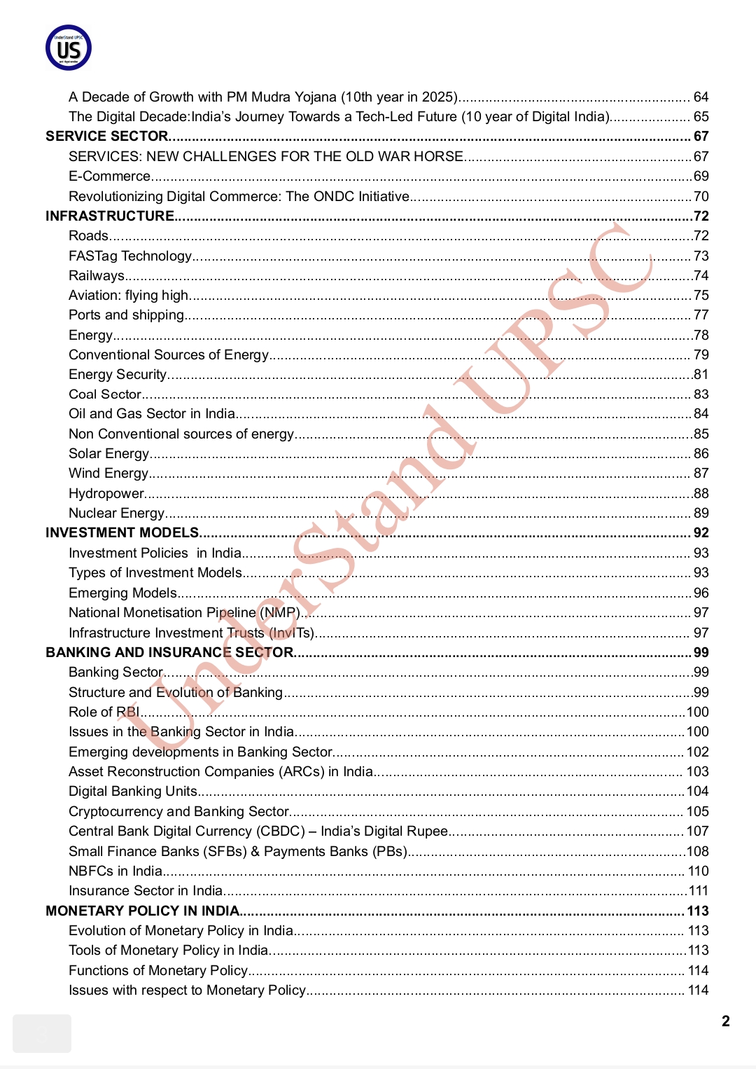 UnderStand UPSC Conquer Mains (Economy & Agriculture)