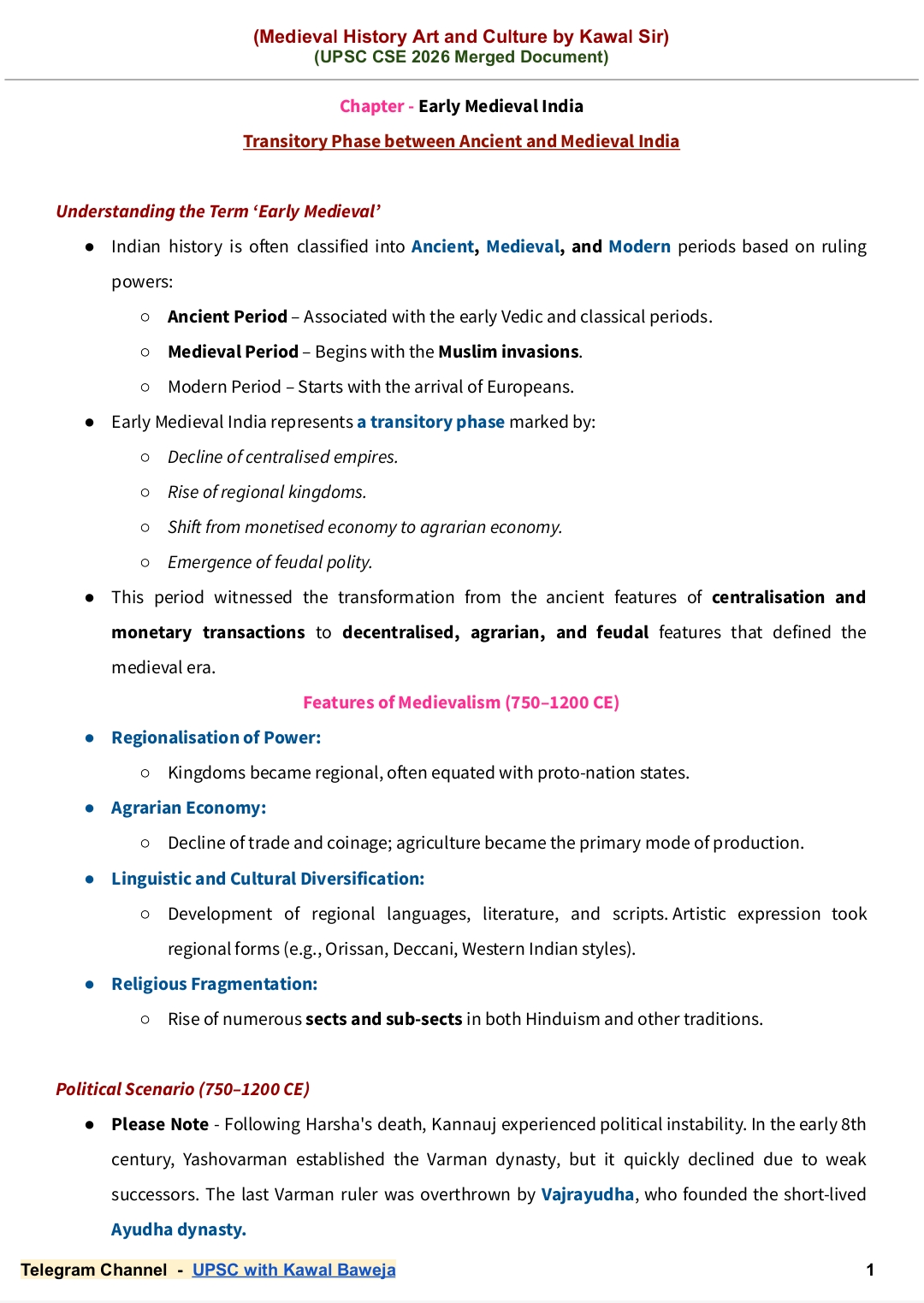 SARRTHI IAS Ancient, Medieval, Art & Culture- 2026 by Kawal Baweja